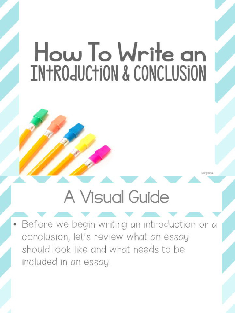 How To Write An Intro and Conc | PDF