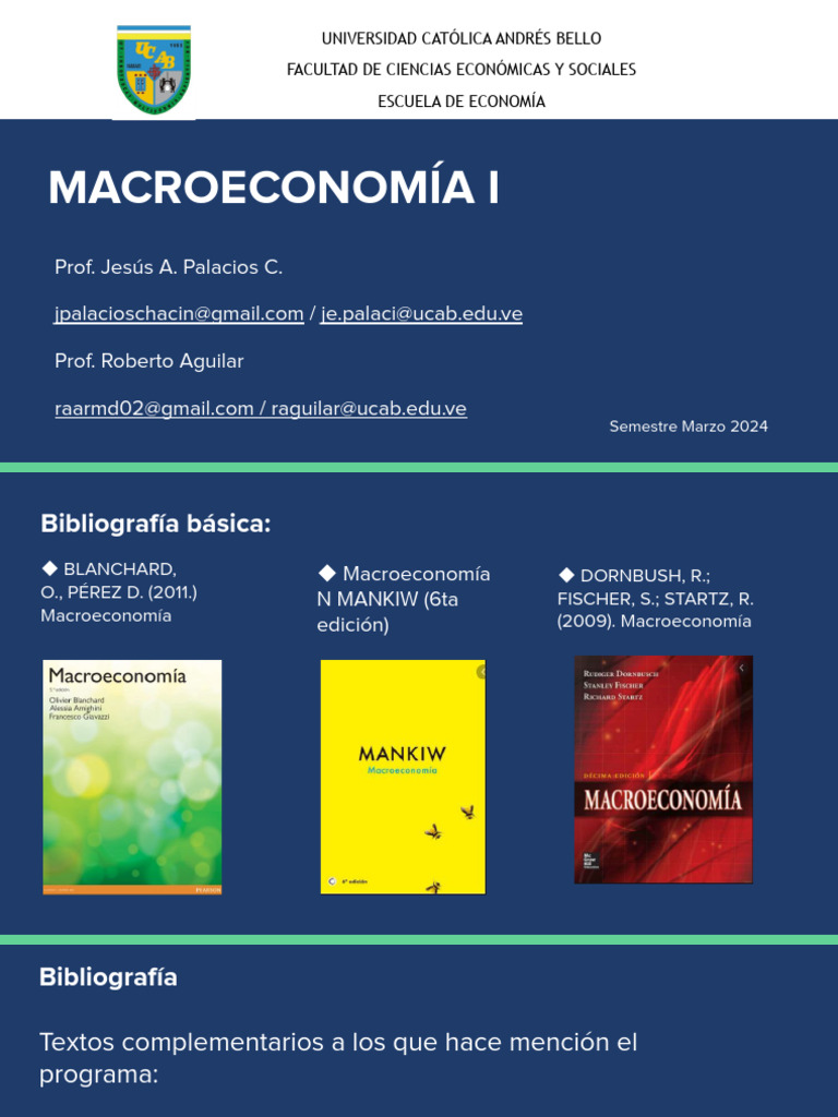 Clase #1 Macroeconomía I | PDF | Microeconomía | Macroeconómica