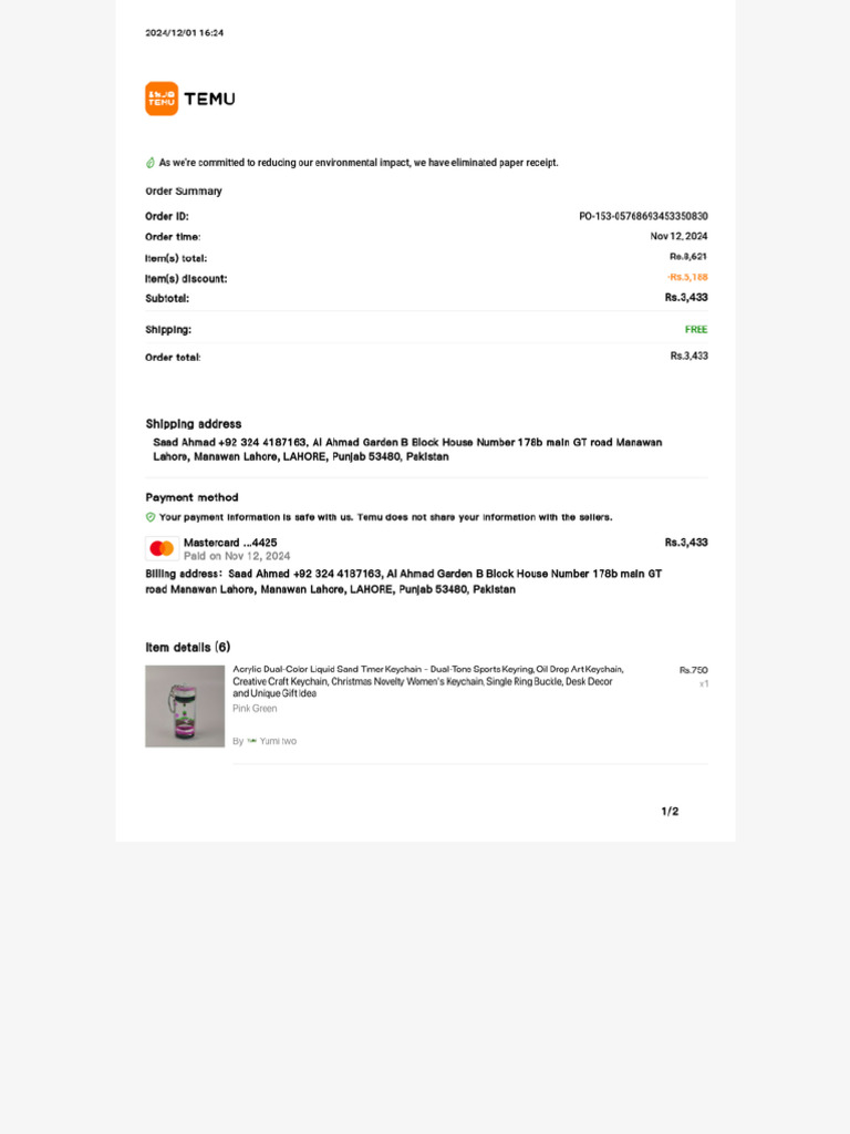 Temu Web Document | PDF