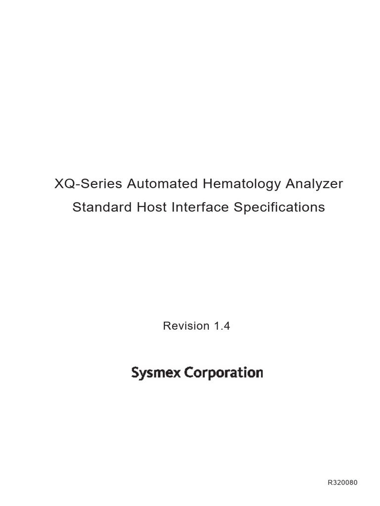 XQ-Series ASTM Host Interface Specifications_EN_1.4 | PDF ...