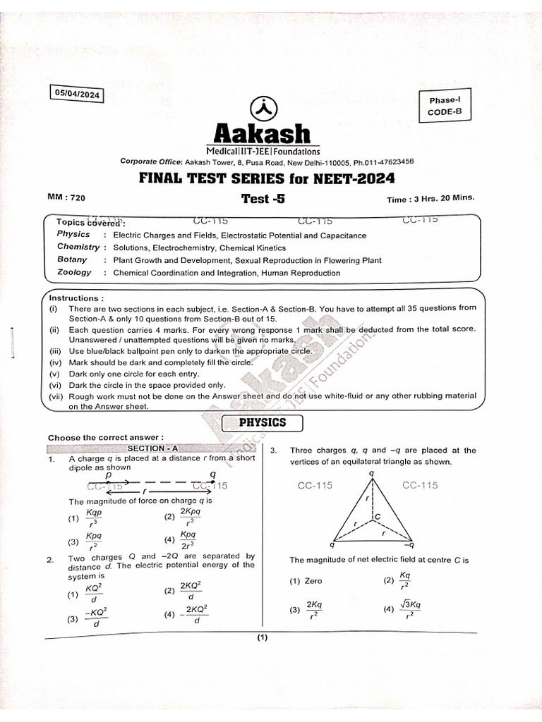 FTS 05 B (P1) 05 04 2024 | PDF
