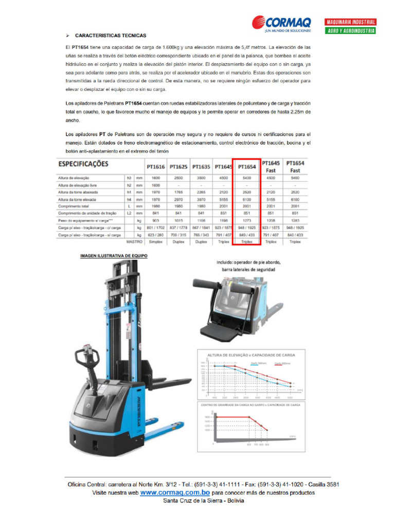Ficha Ténica Apilador | PDF