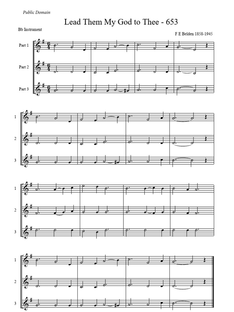 Lead Them My God to Thee - 653 | PDF