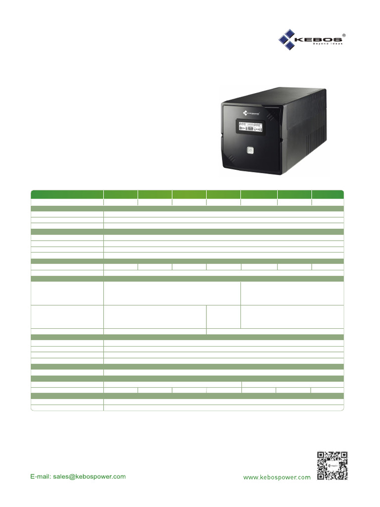 Line Interactive UPS Models PV 450-3000 | PDF | Alternating Current ...