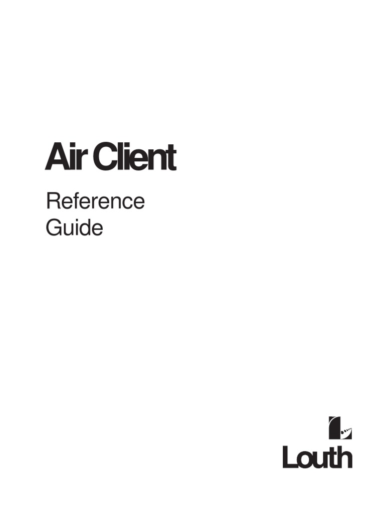 Air Client | PDF | Server (Computing) | Password