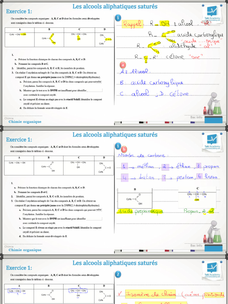 6461eca00fab1_Les Alcools-Exercice 1 | PDF