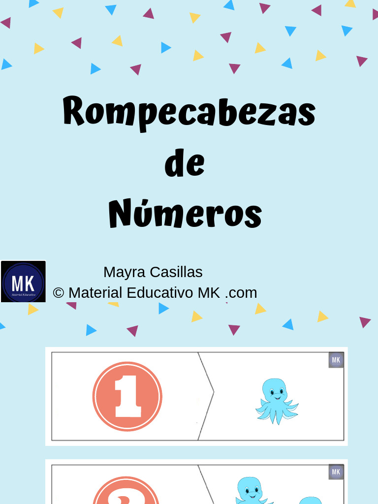 Rompecabezas de Números Gratis | PDF