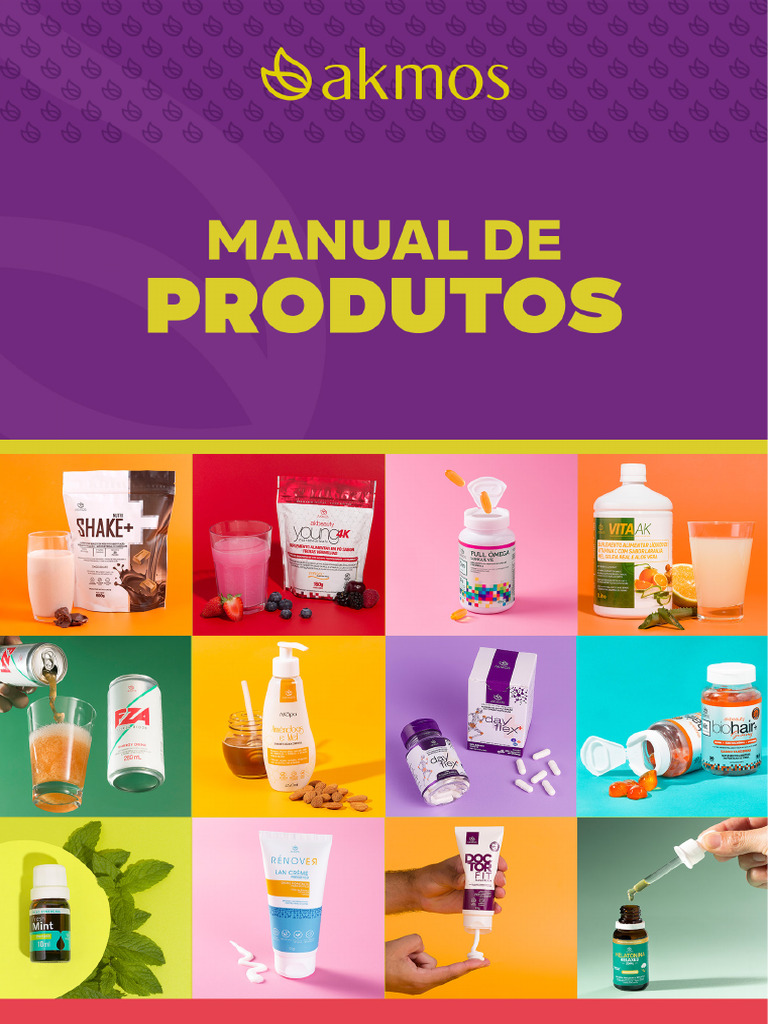 Manual de Produtos Akmos | PDF | Cabelo | Protetor solar