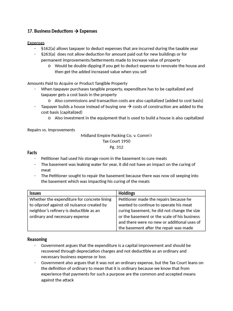 Business Deductions, Expenses | PDF | Expense | Tax Deduction