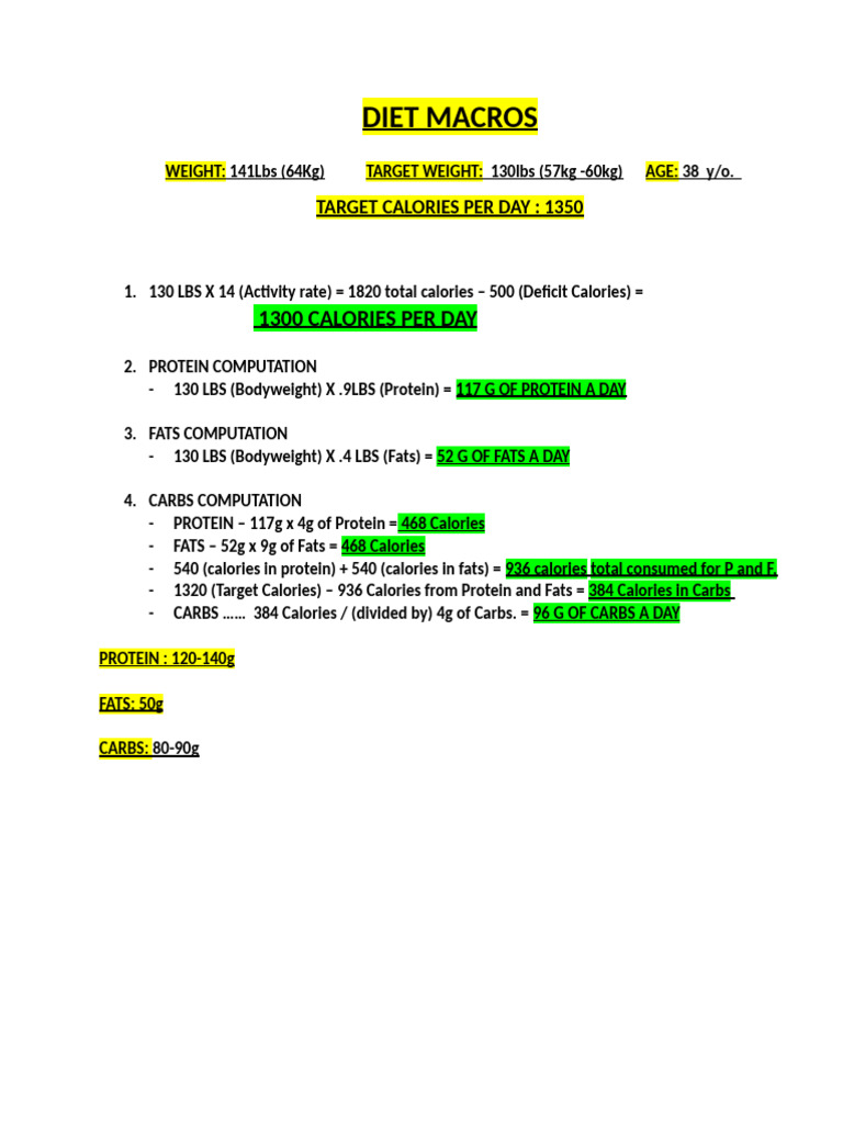 Diet Program | PDF | Meal | Lunch