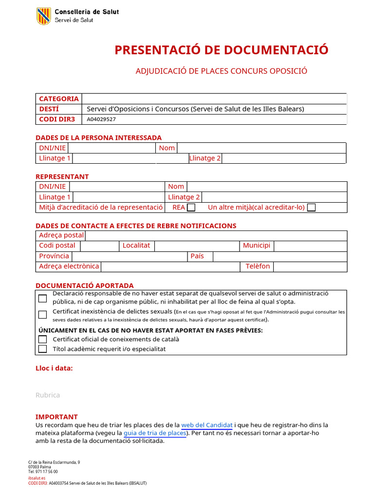 Presentació de Documentació | PDF