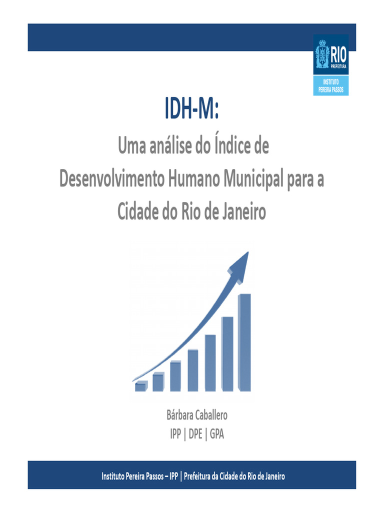 Analise Idhm Rio v4 Compur | PDF