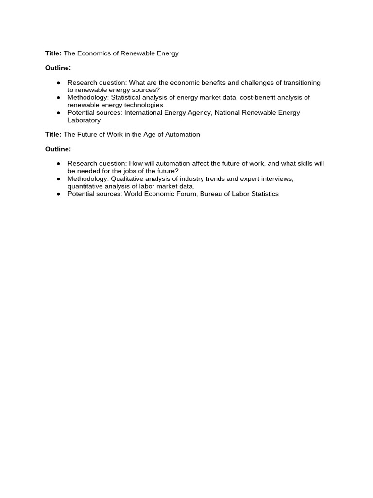 Title - The Economics of Renewable Energy | PDF