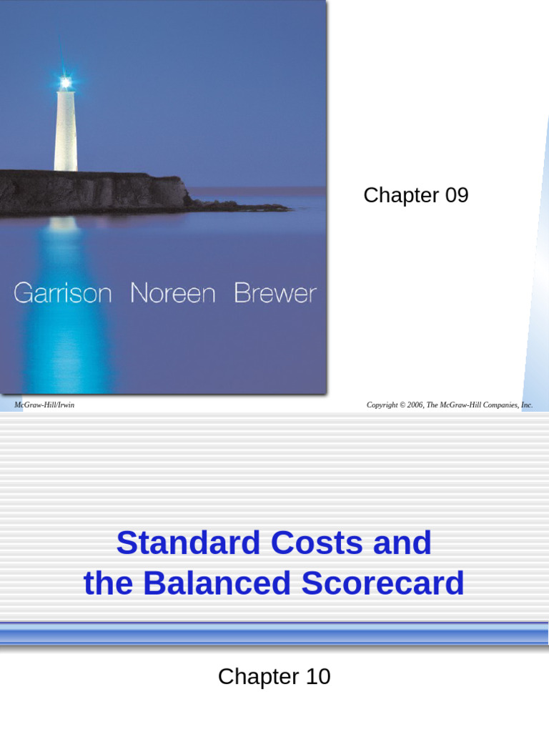 Chapter09 - Standard Costing | PDF | Variance | Business Economics