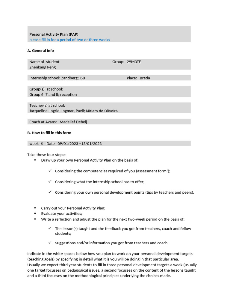 PAP 3- Zhenkang Peng | PDF | Mentorship | Learning