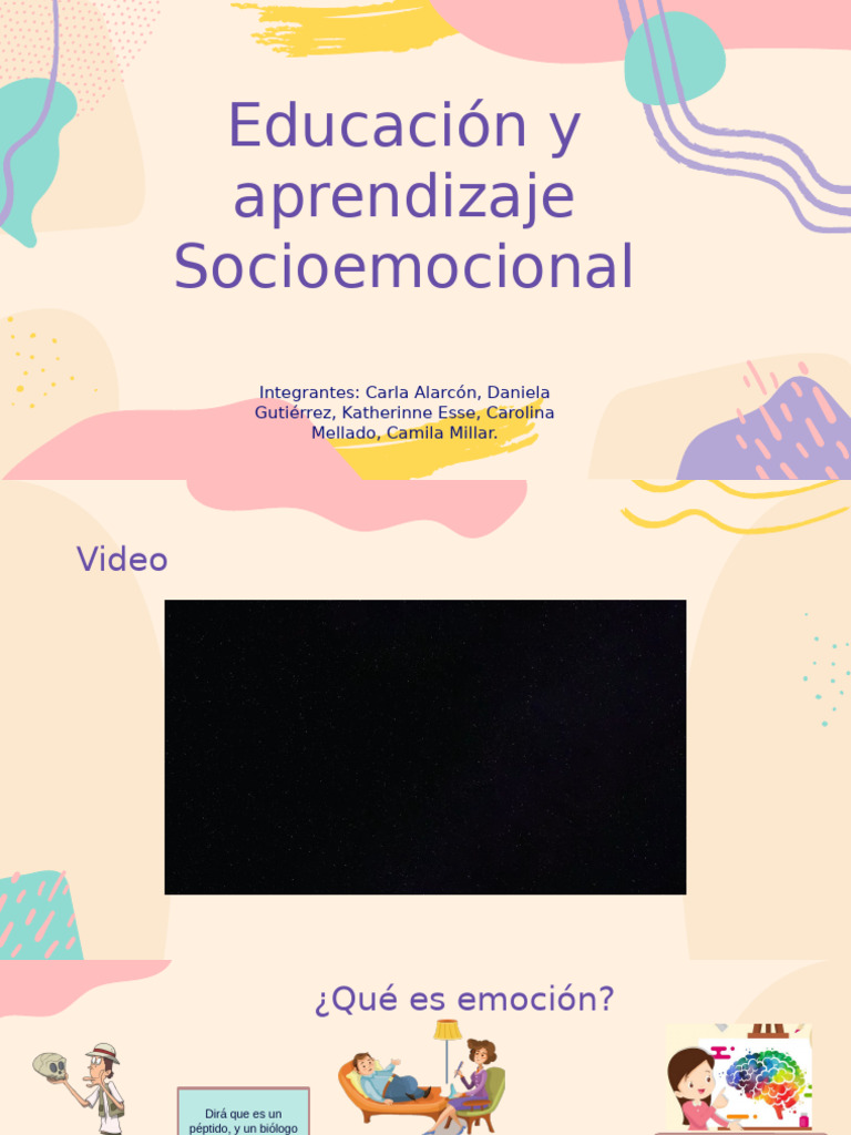 1 Presentación Educación Socioemocional | PDF | Las emociones | Teoría ...