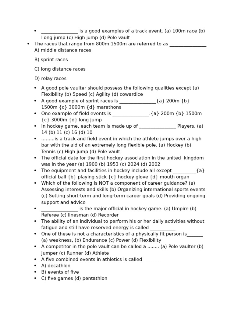 jss3 physics exam | PDF | Track And Field | Individual Sports