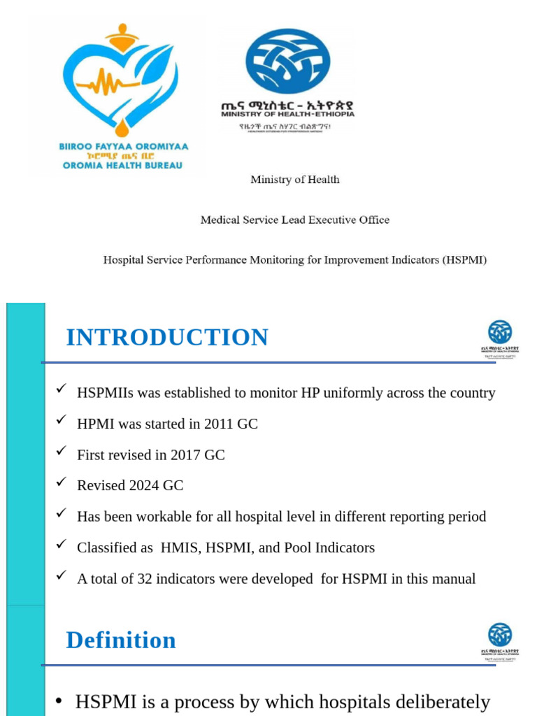 HSPMI Manual: Hospital Performance Indicators | PDF | Patient ...