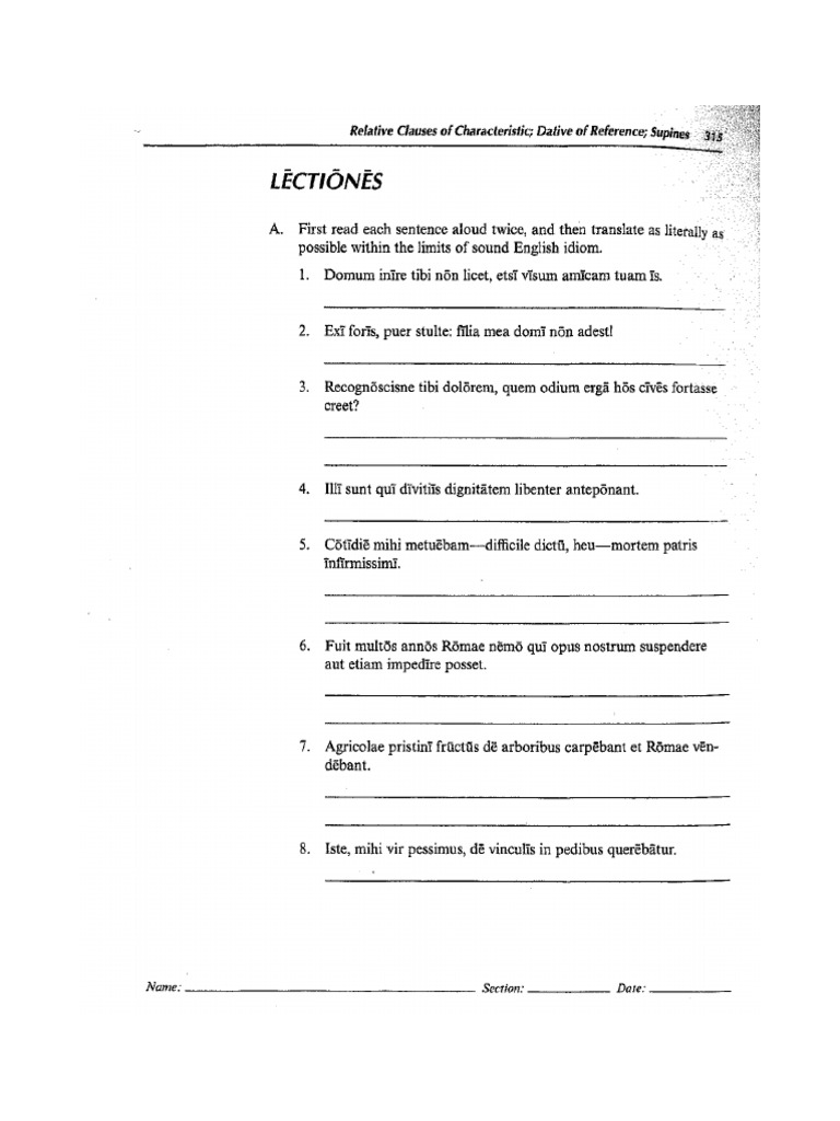 Chapter 38 Workbook Lectiones | PDF