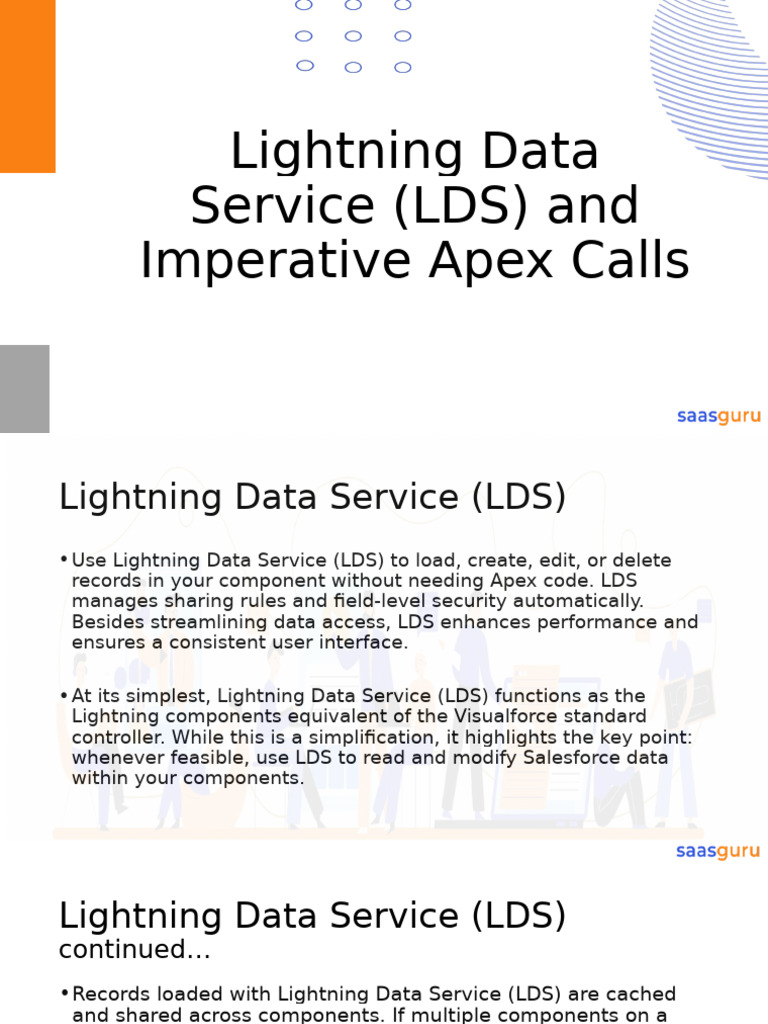 Lightning Data Service (LDS) and Imperative Apex Calls | PDF | User Interface | Software