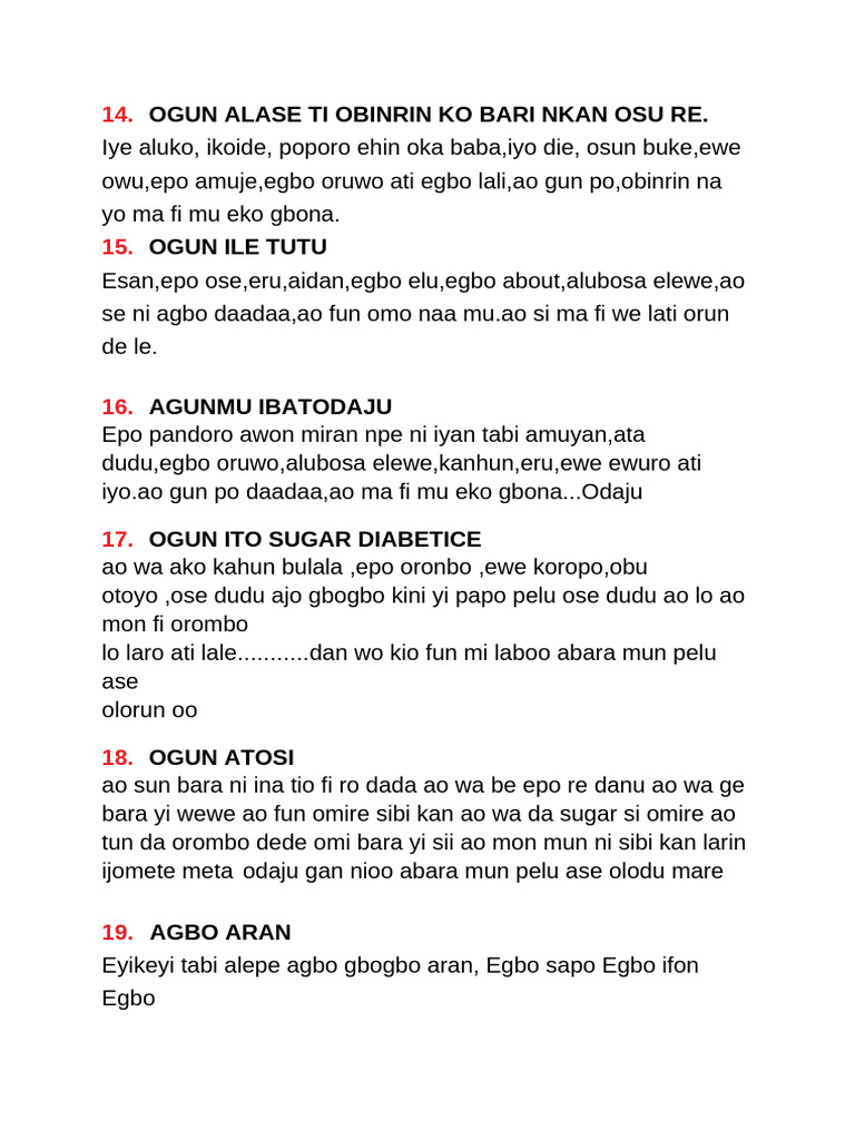 Ogun Ibile (4) | PDF