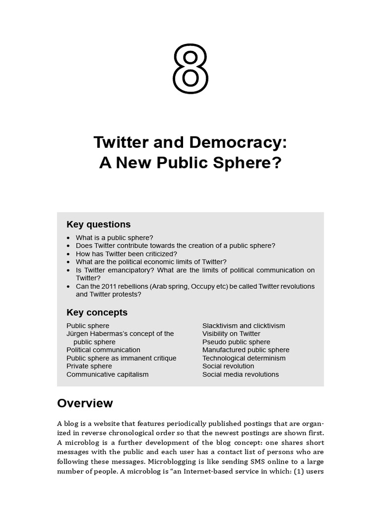 Füchs On Public Sphere | PDF | Public Sphere | Social Media