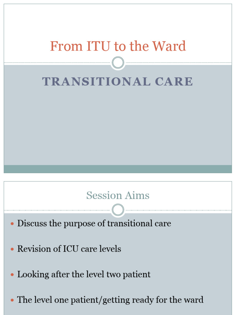 Transitional Care from ICU to Ward | PDF | Intensive Care Unit ...