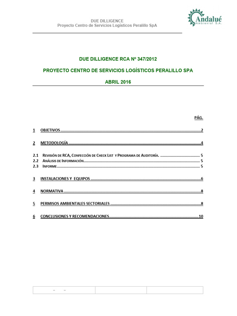 Informe de Hallazgos EMI 001 | PDF | Residuos