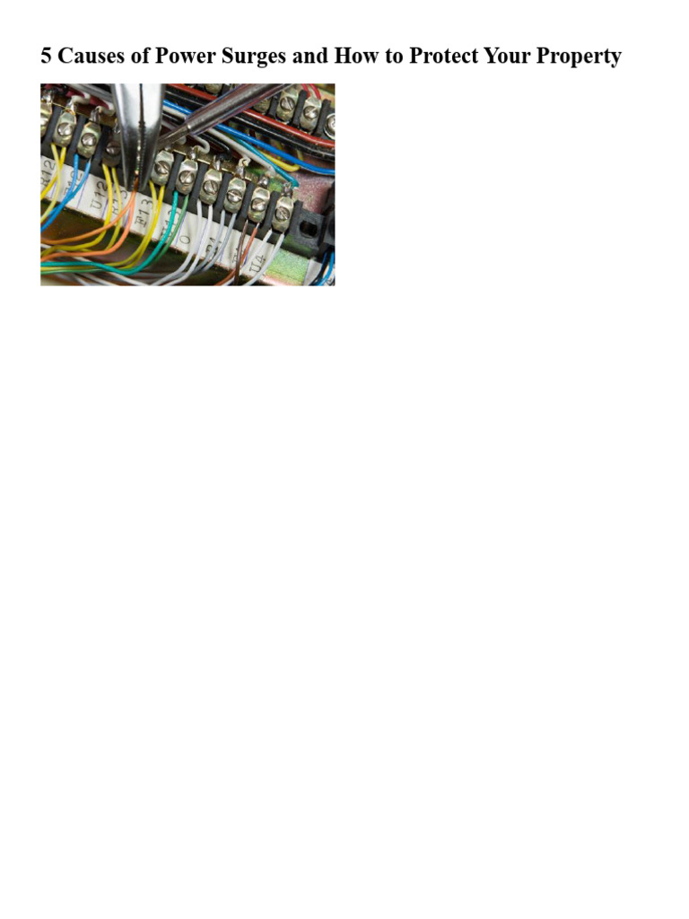 power_surge_causes | PDF | Lightning | Home Appliance