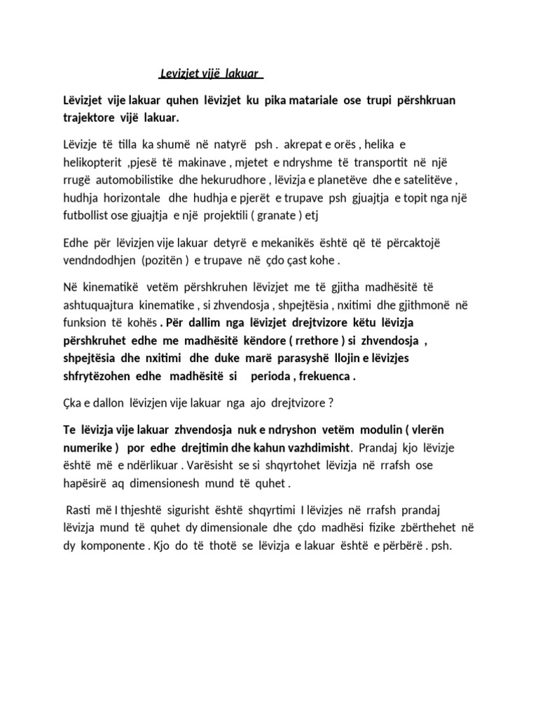 Levizjet Vije Lakuar | PDF