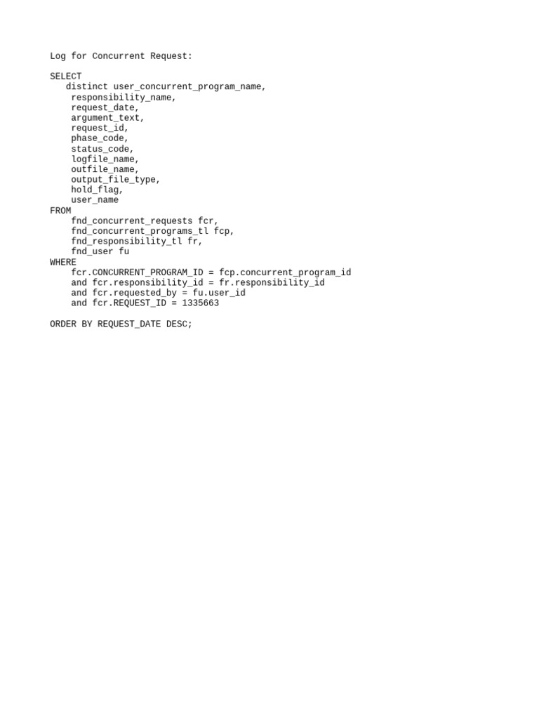 Log for Concurrent Requests | PDF