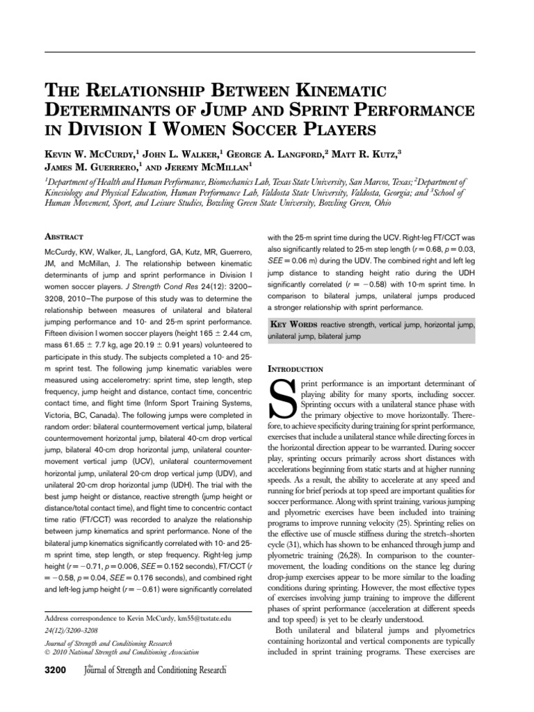 the_relationship_between_kinematic_determinants_of.2 | PDF | Strength Training
