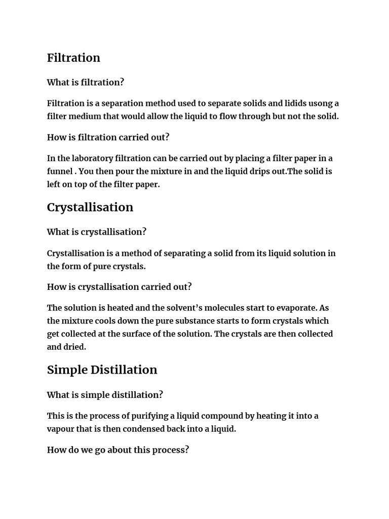 Filtration | PDF