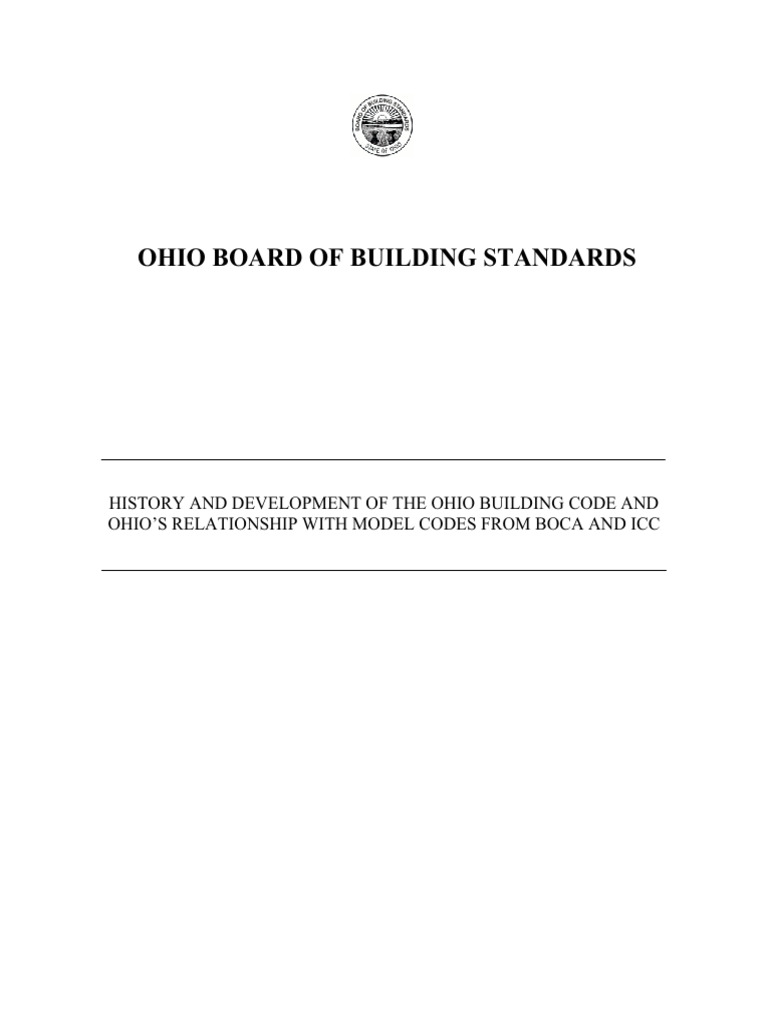 OBBS 2002 History and Development of The Ohio Building Code | PDF ...