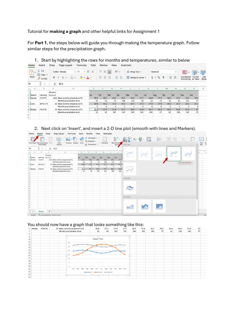 Graphing Tutorial for Assignment 1 | PDF