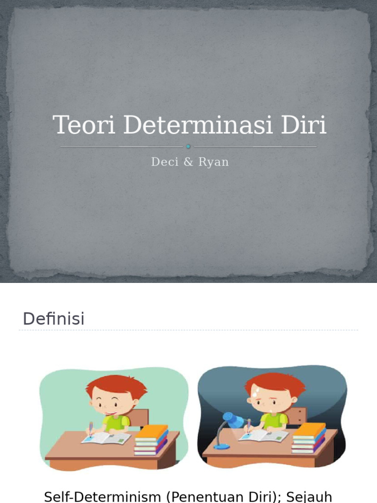 Teori Determinasi Diri dan Kebutuhan Psikologis | PDF
