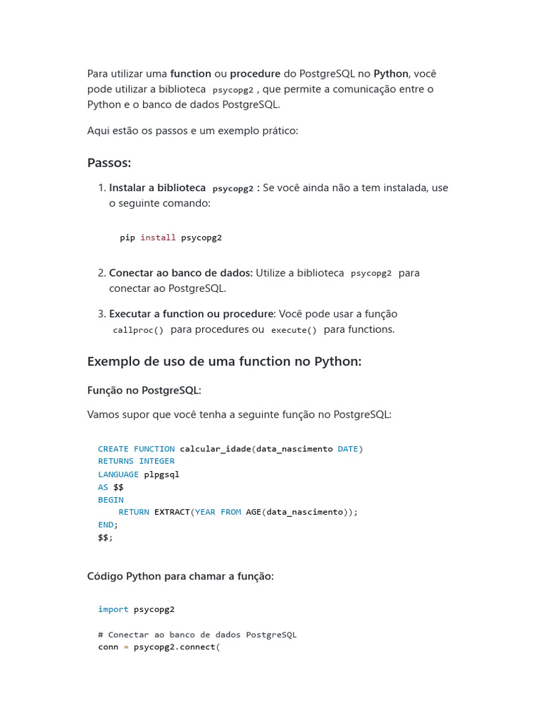 Procedures Functions e Triggers | PDF | Transação em base de dados ...