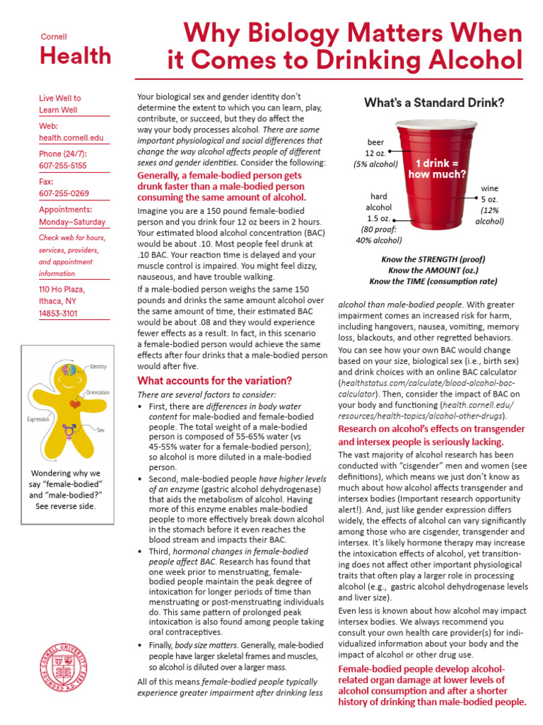 Why Biology Matters Drinking | PDF | Alcohol Intoxication | Alcoholism