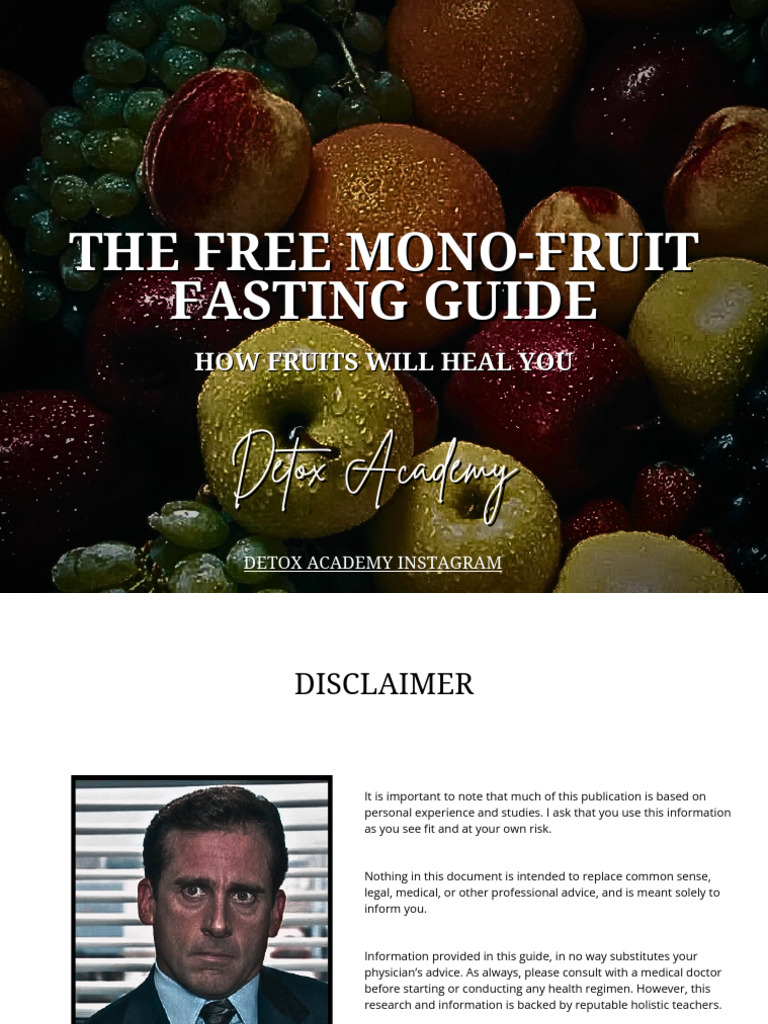 Mono-Fruit Fasting Guide | PDF | Foods | Drink
