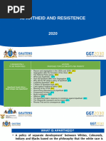 Lesson Plan GR 9 SS History T3 W3 | PDF | Apartheid | Racial Segregation