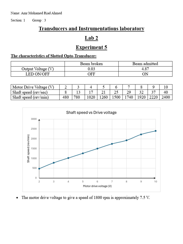 Process Control Amr Lab 2 | PDF | Electric Motor | Manufactured Goods