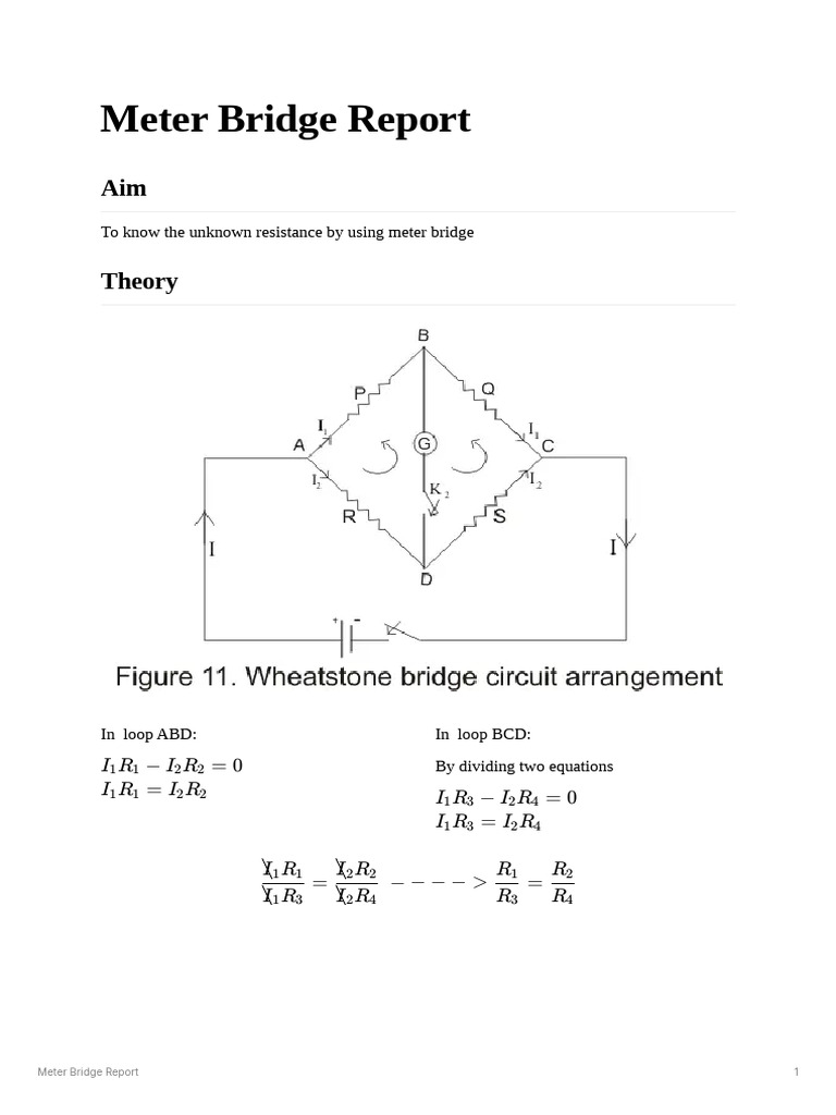 Meter_Bridge. (4) | PDF | Computer Engineering | Metrology