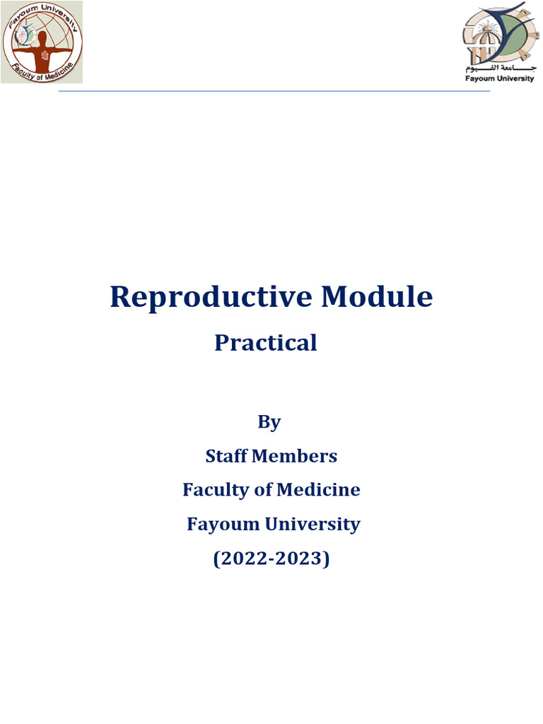 Reproductive Module Practical | PDF