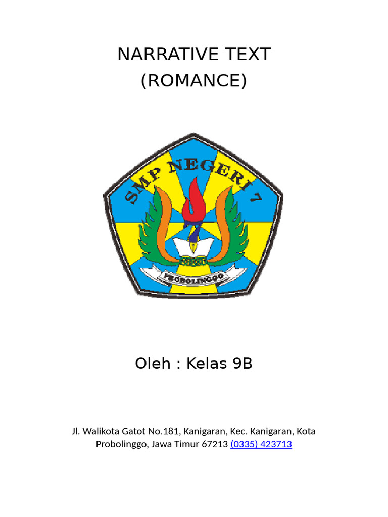 Contoh Teks Naratif Romansa | PDF