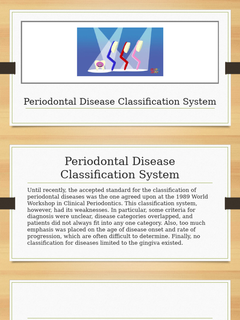 Periodontal-Disease-Classification-System-copie | PDF | Periodontology ...