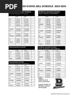 Bell Schedule 2023-24 Final | PDF