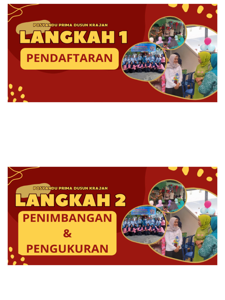 5 Langkah Posyandu | PDF