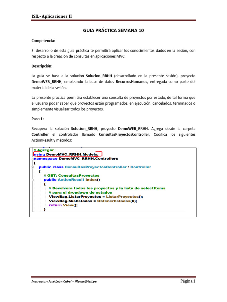 Guia Practica Sem 10 | PDF