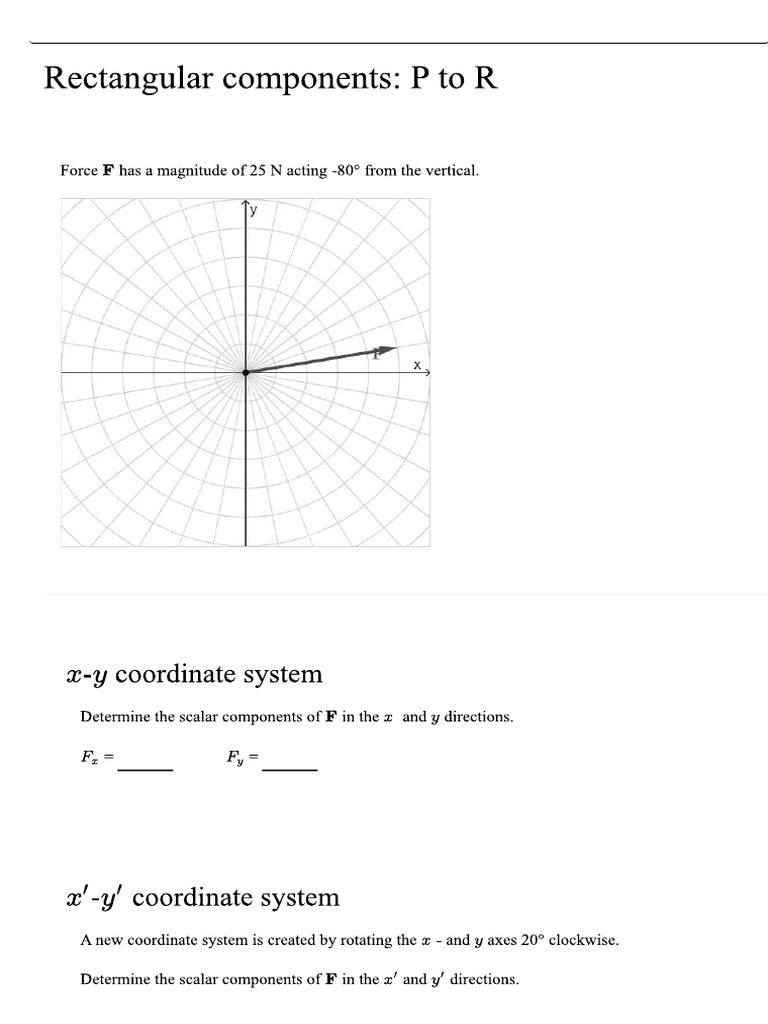 Statics - Exercises (Ch2) Ex2.01 - Edited | PDF