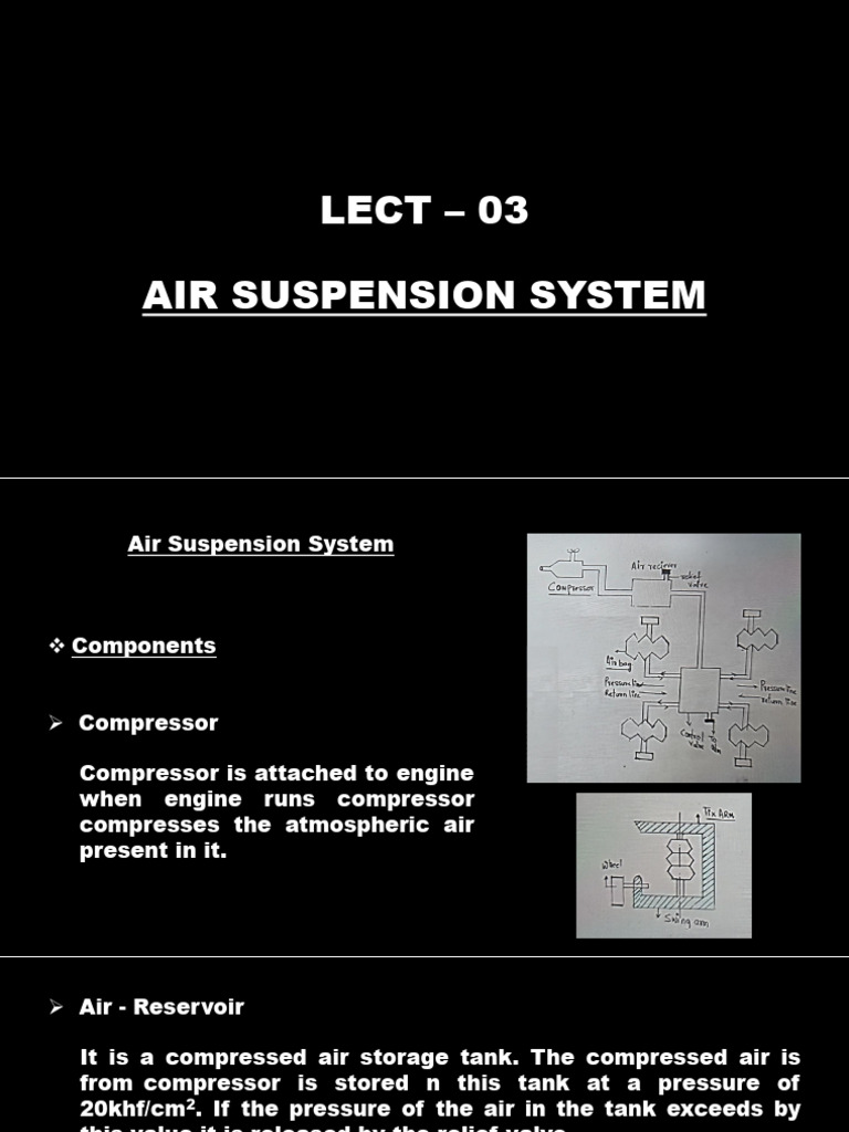 4355) Lect-03, Air Suspension System | PDF